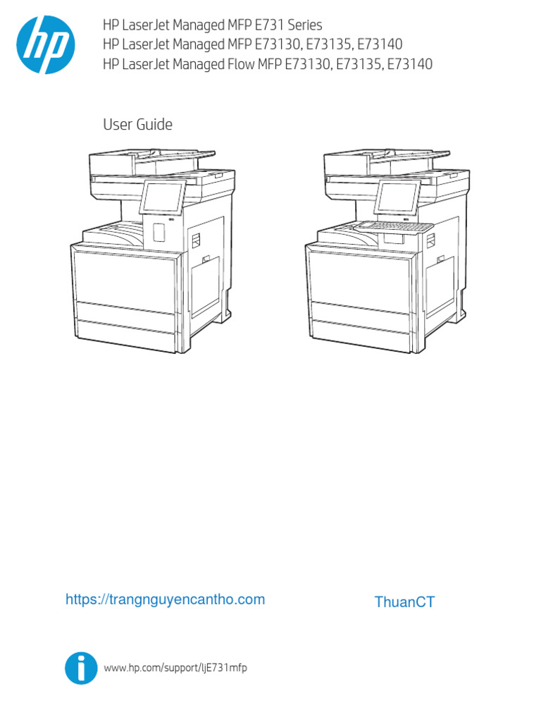 HP LaserJet Managed MFP E731 Series Manual | PDF | Ip Address | Share Point