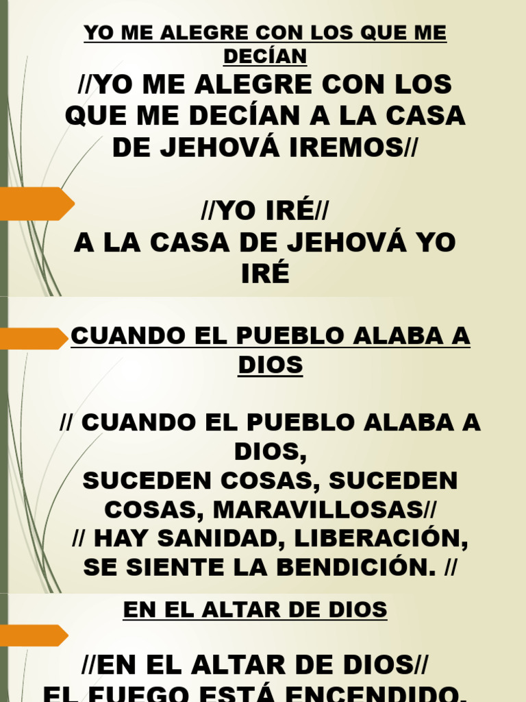 Yo Me Alegre Con Los Que Me Decian - Cuando El Pueblo Alaba A Dios-En ...