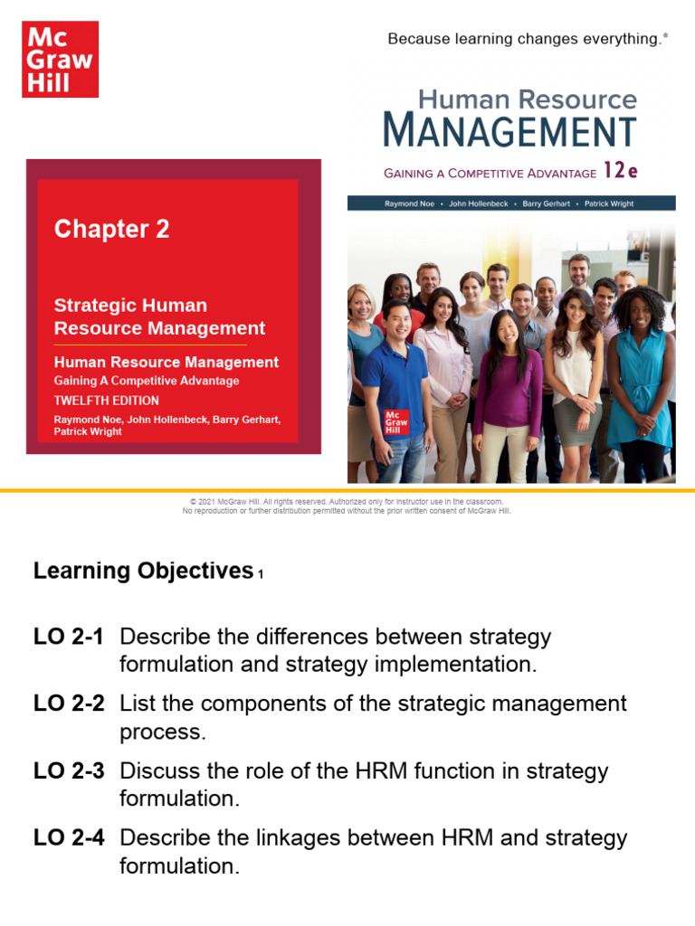 Noe HRM 12e PPT Ch02 SHRM | PDF | Self-Improvement