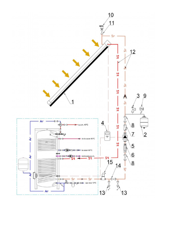 Schema - Panou Solar | PDF