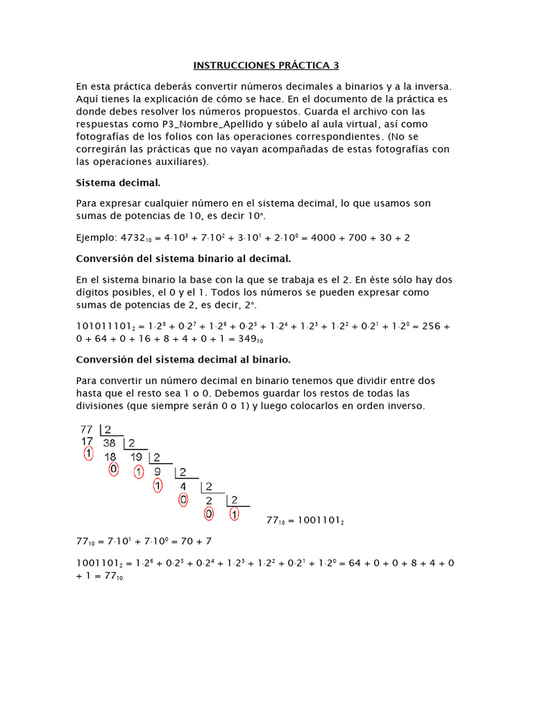 Instrucciones Práctica 3 | PDF