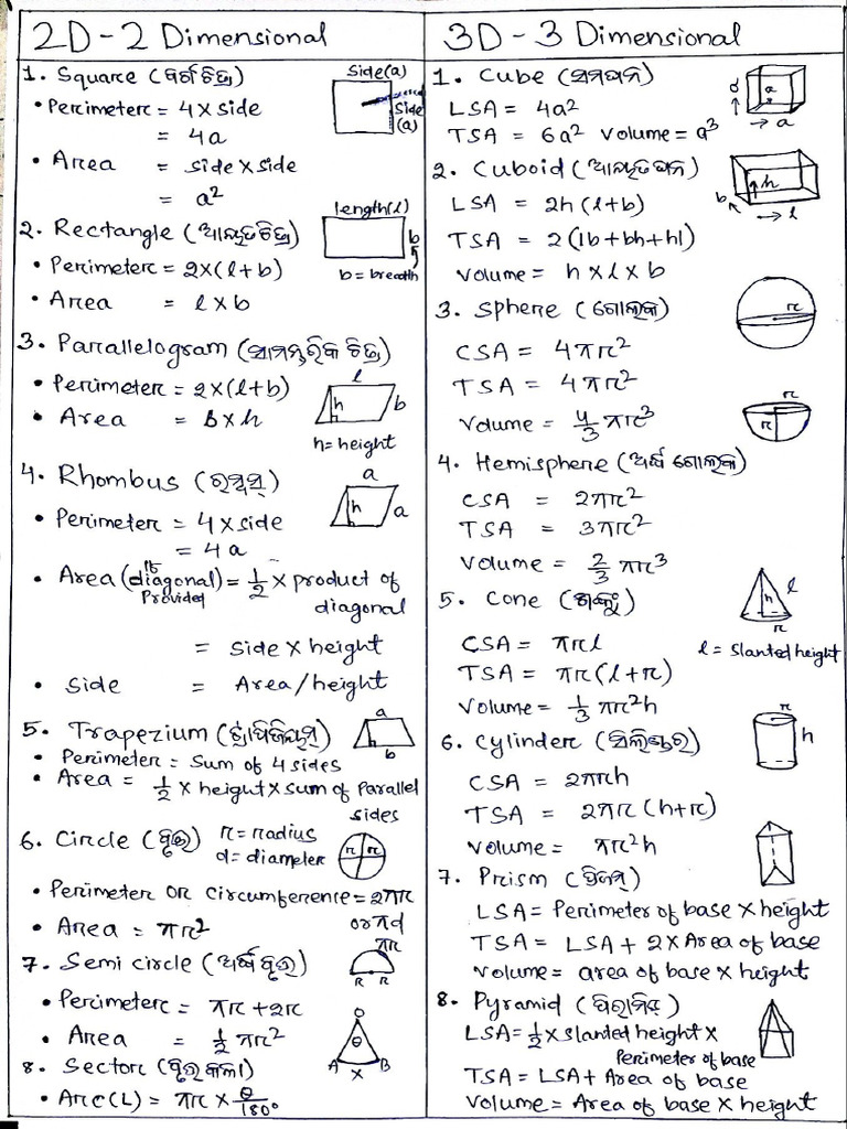 FORMULA 2D AND 3D | PDF