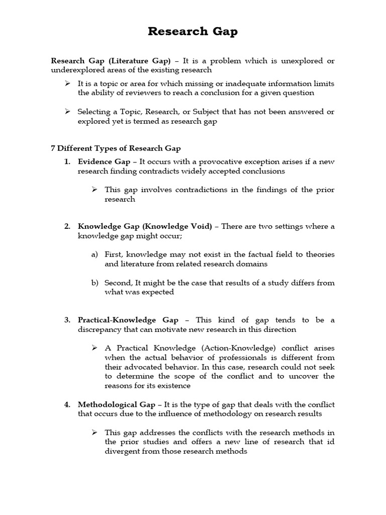 Research Gap | PDF
