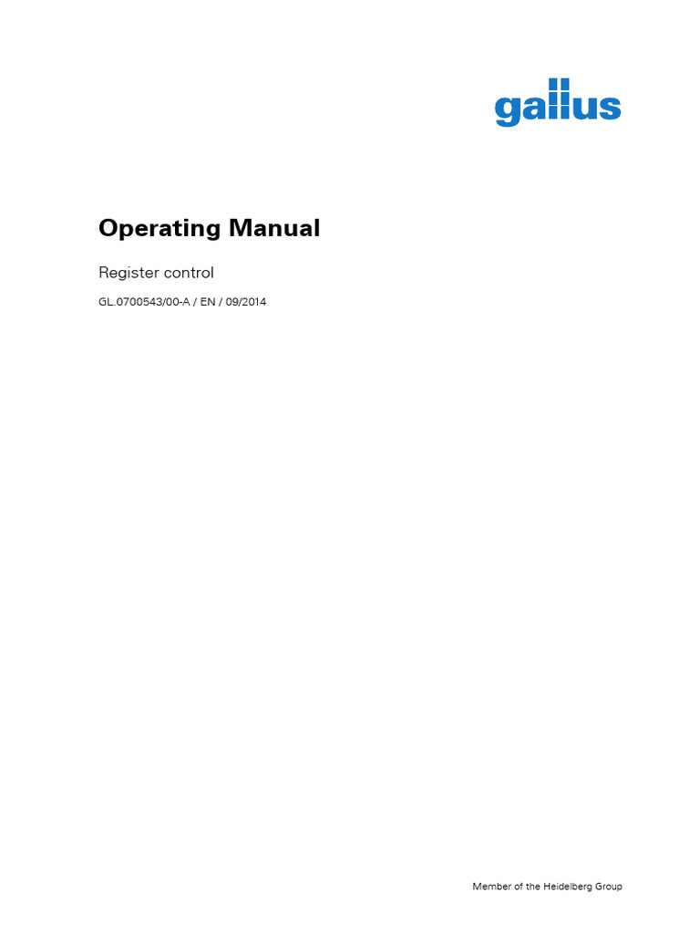 GL070054300-A - ECS - Register Control - UHMI - EN | PDF