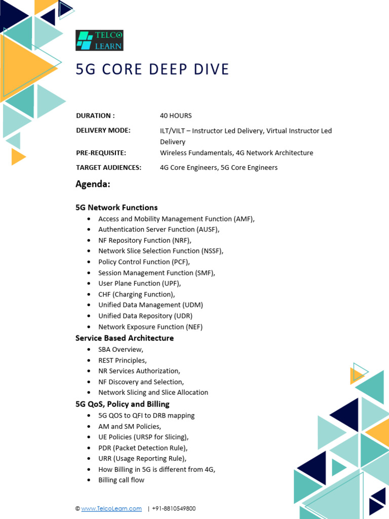 5G Core Deep Dive | Download Free PDF | Computer Architecture | Telecommunications