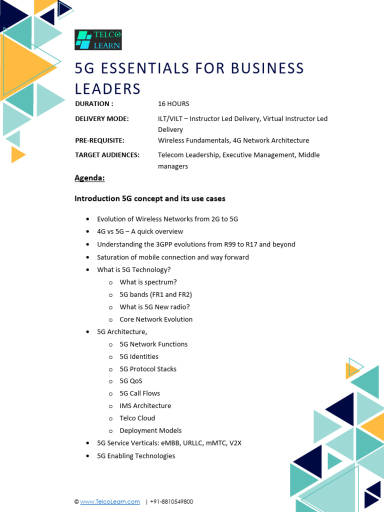 5G Essentials - 5G Overview | PDF