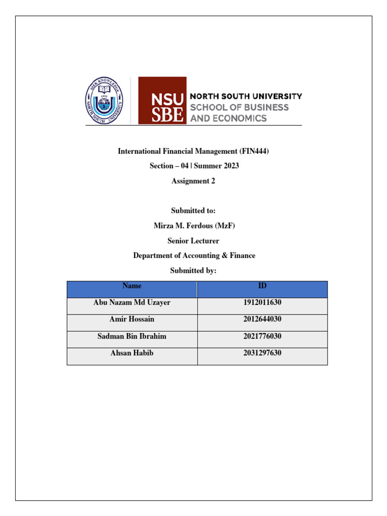 Assignment 2 - Final | PDF Assignment 2 - Final | PDF