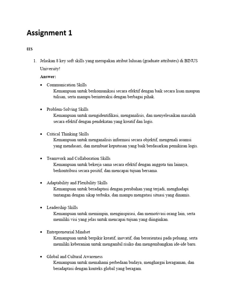 Joy Christoffelie CSMLG-ASSIGNMENT BULAN 1-EES-IN | PDF