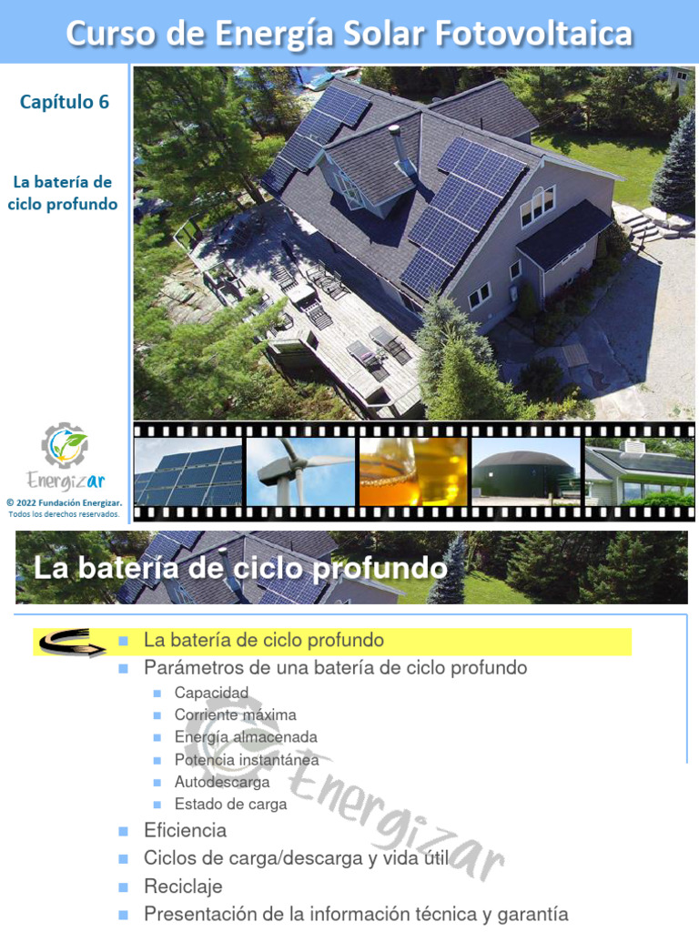 Capítulo 6 - La Batería de Ciclo Profundo | PDF