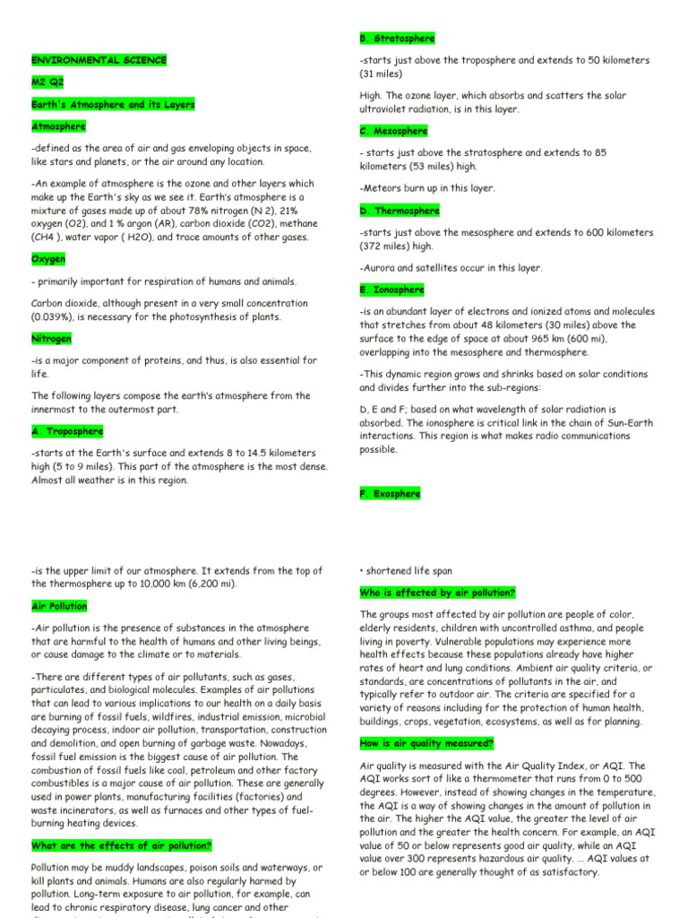 M2 Envi | PDF | Self-Improvement | Science & Mathematics