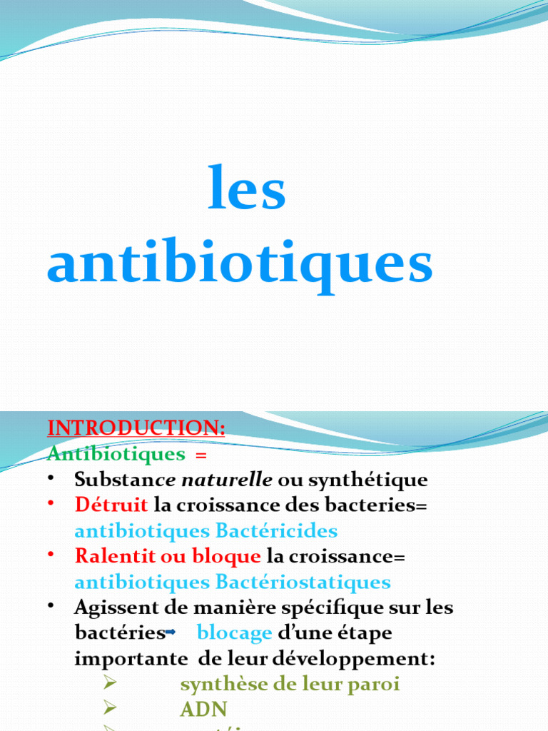Guide complet sur les antibiotiques | PDF | Pénicilline | Antibiotiques