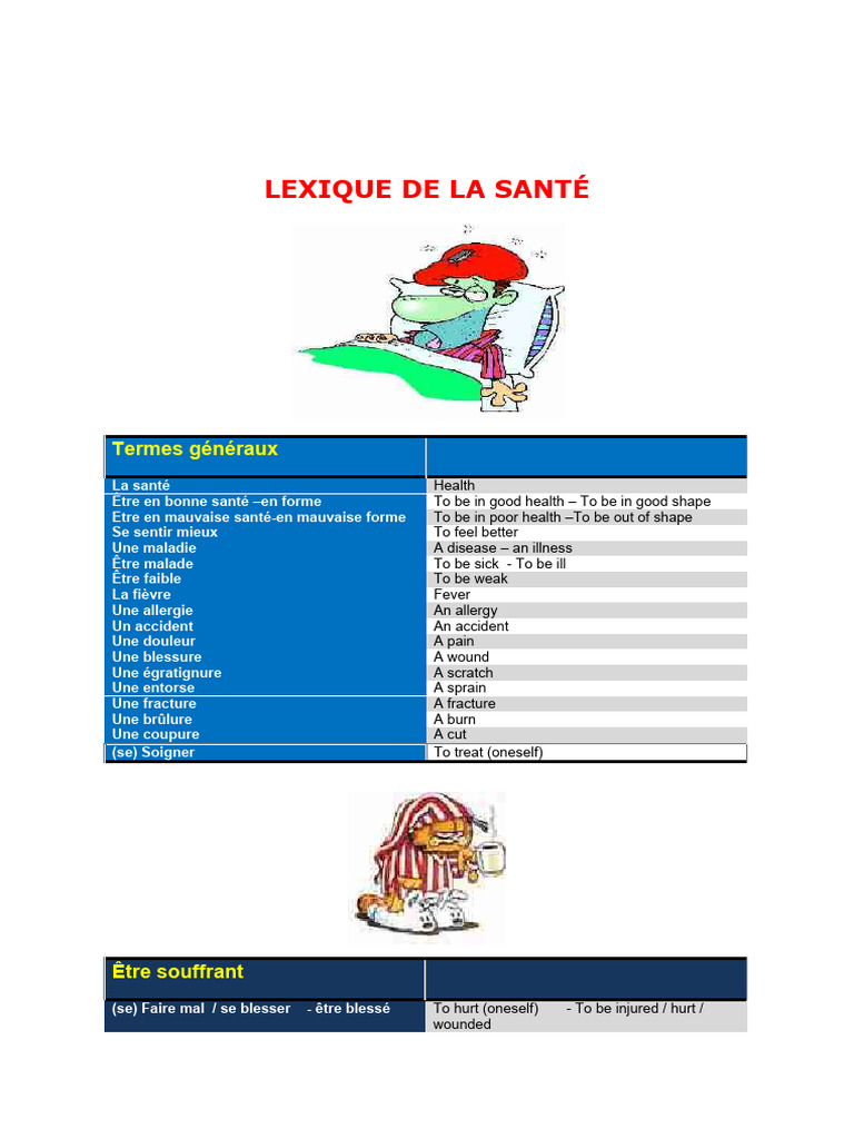 Lexique de La Santé | PDF