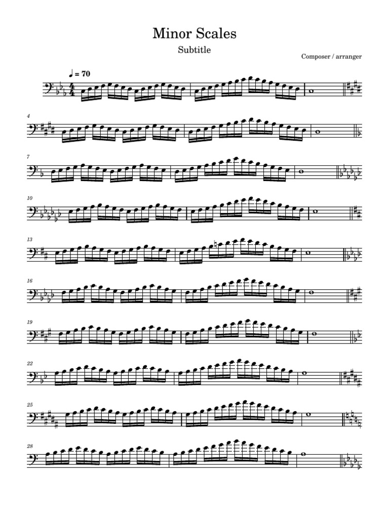Minor Scales for Musicians | PDF