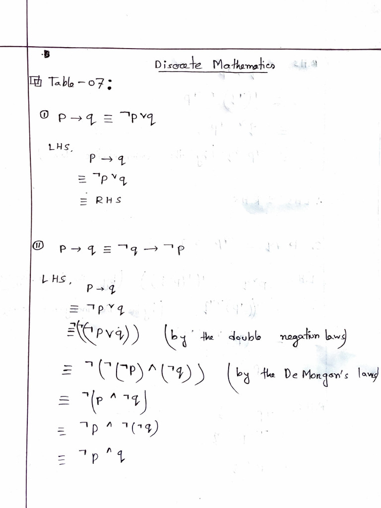 Discrete Math HW 1 | PDF