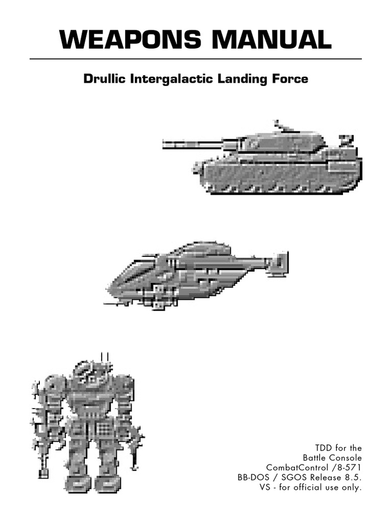 Moon - Weapons Manual | PDF