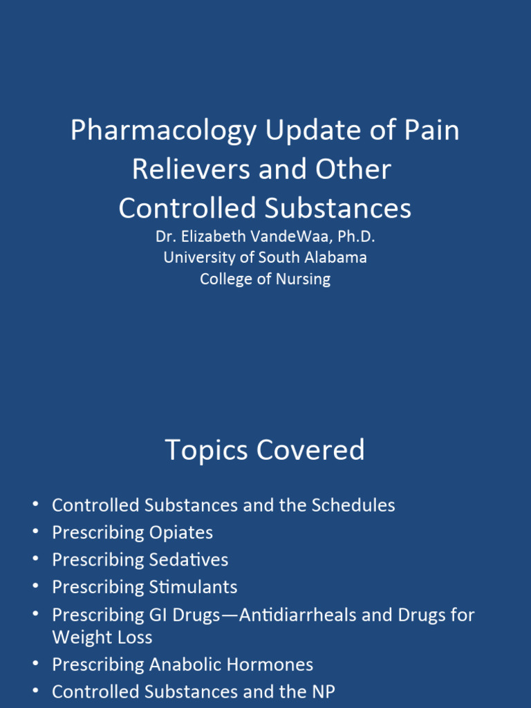 Prescribing Controlled Substances | PDF