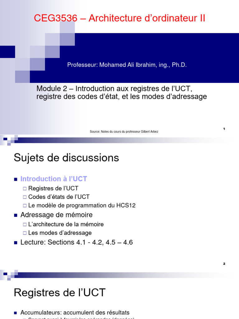 CEG3536 Module 02 UCT | PDF