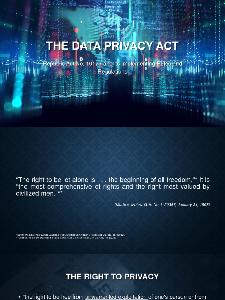 Data Privacy Act | PDF