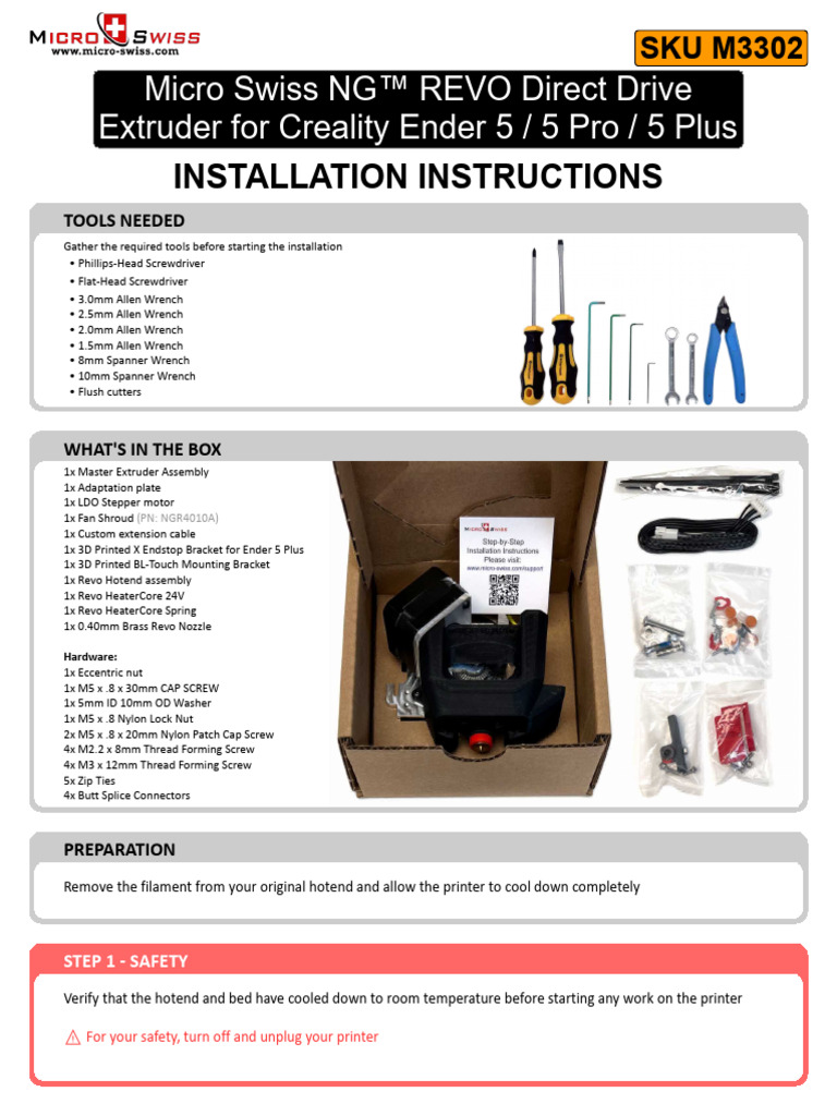 Ng-Revo-Ender5proplus Installation Instructions | PDF
