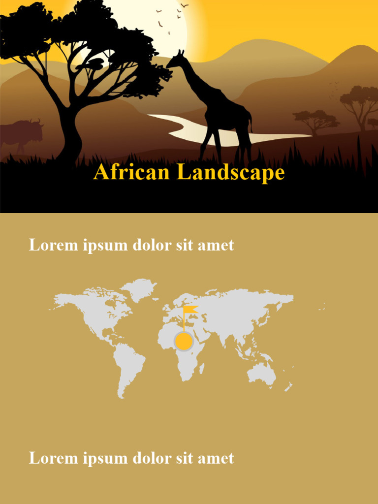 African Landscape Presentation - Template | PDF