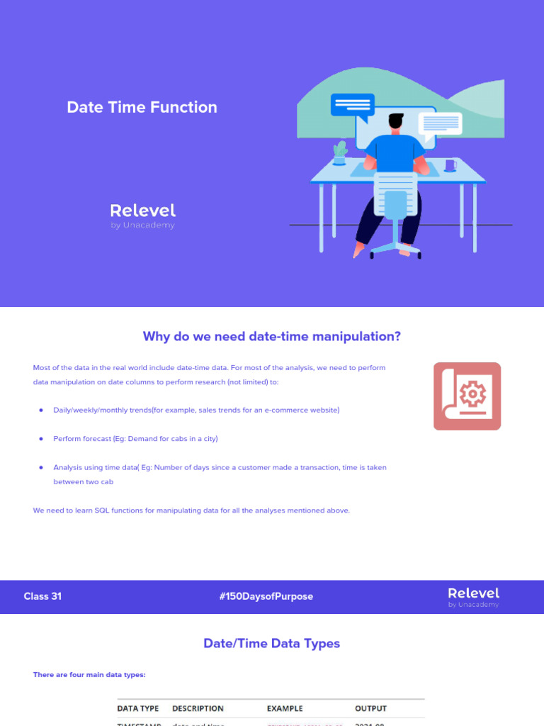 015 Date Time Function | PDF | Information Science | Software Engineering 015 Date Time Function | PDF | Information Science | Software Engineering