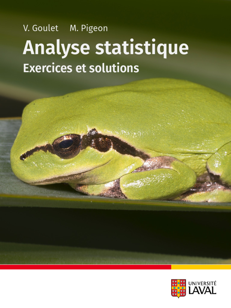 Analyse Statistique Exercices Et Solutions | PDF