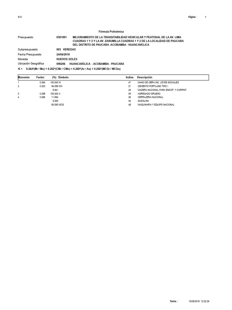 Mejoramiento Vial en Paucara | PDF | Tecnología