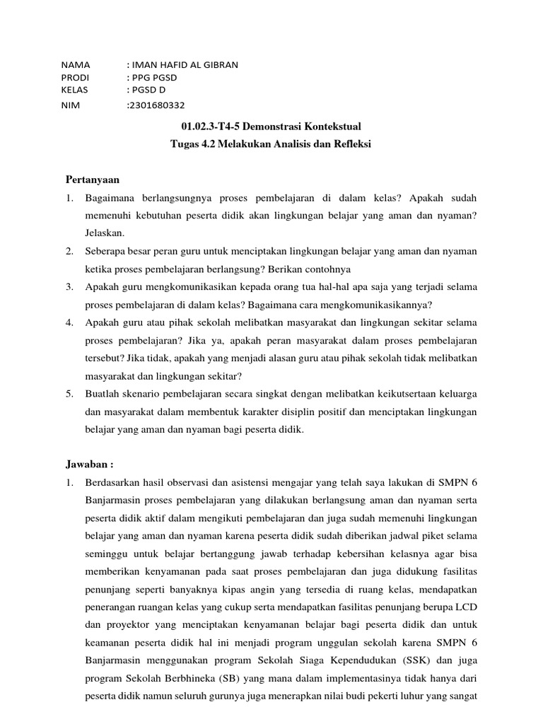 01.02.3-T4-5 Demontrasi Kontekstual - IMAN HAFID AL GIBRAN | PDF | Kesehatan Holistik