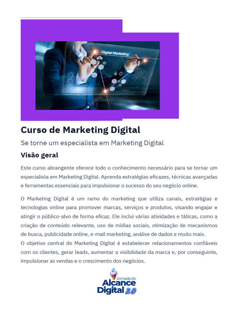 Marketing Digital - Jornada Do Alcance Digital | PDF | Marketing ...