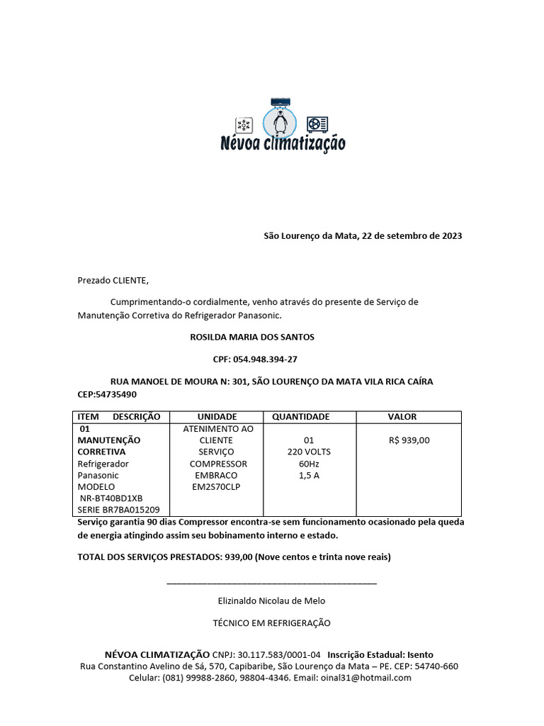 Laudo 02 | PDF | Tecnologia e Engenharia