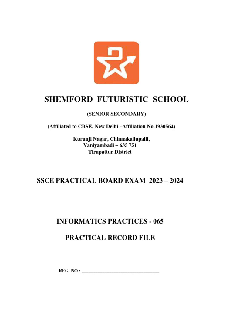 Class 12 - IP - Practical File - Finalised | PDF Class 12 - IP - Practical File - Finalised | PDF