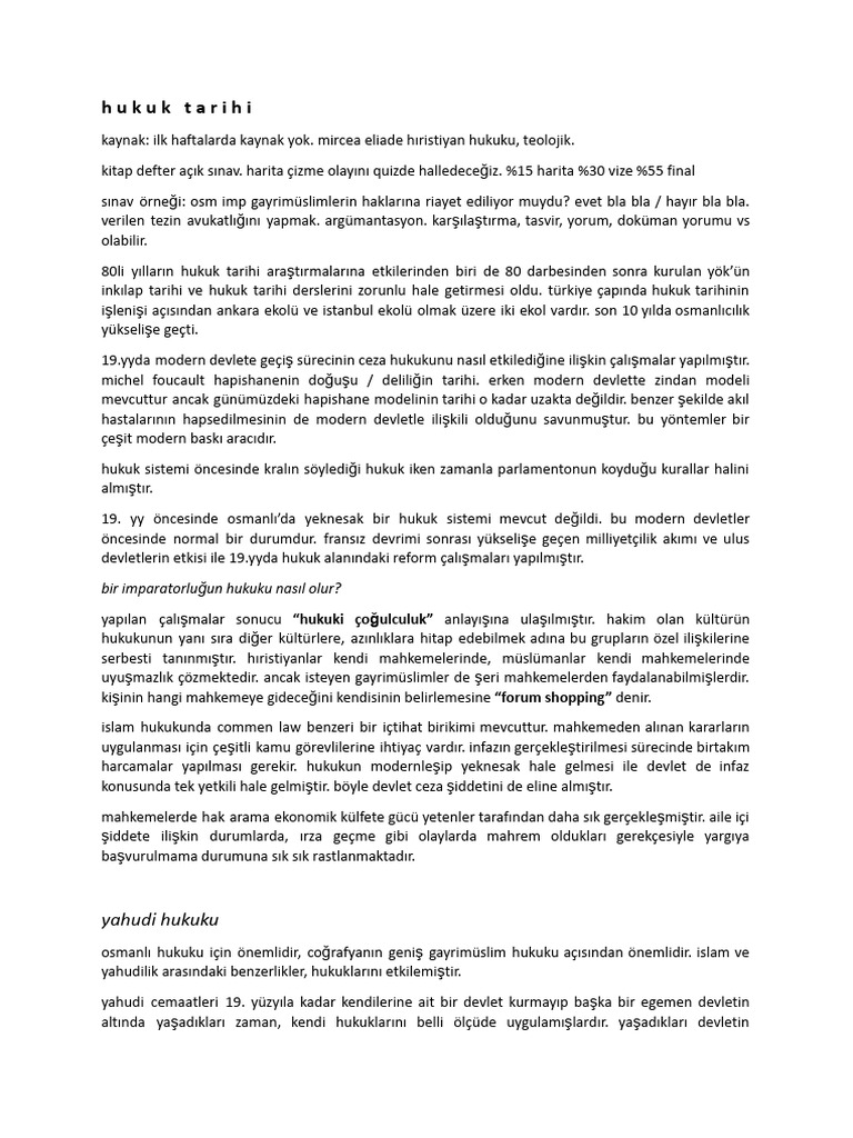 Hukuk Tarihi (Ecem) | PDF