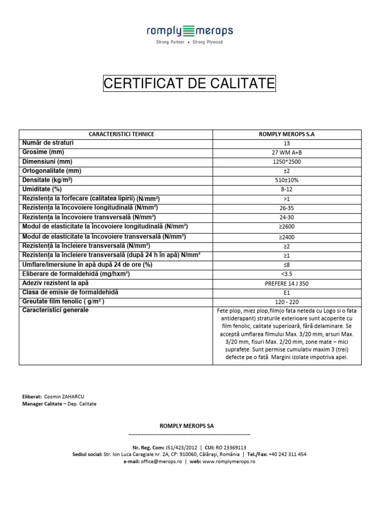 certificat_de_calitate_placaj_antiderapant_27_wm_a_b | PDF