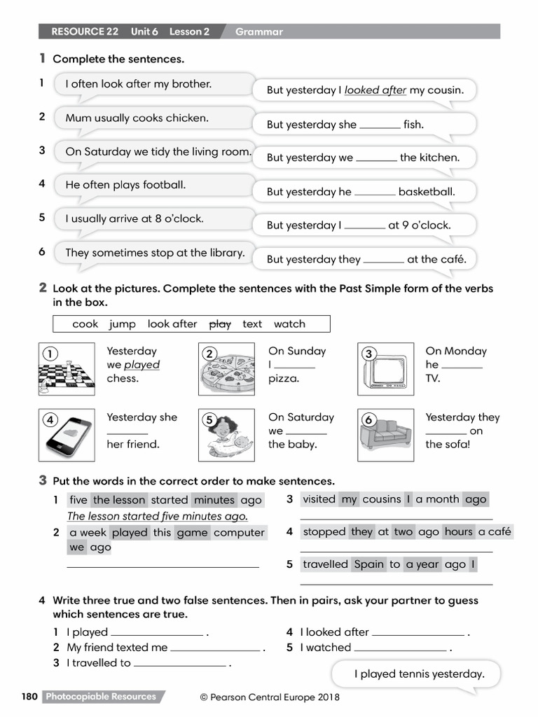 Past Simple Affirmative Ćwiczenia | PDF