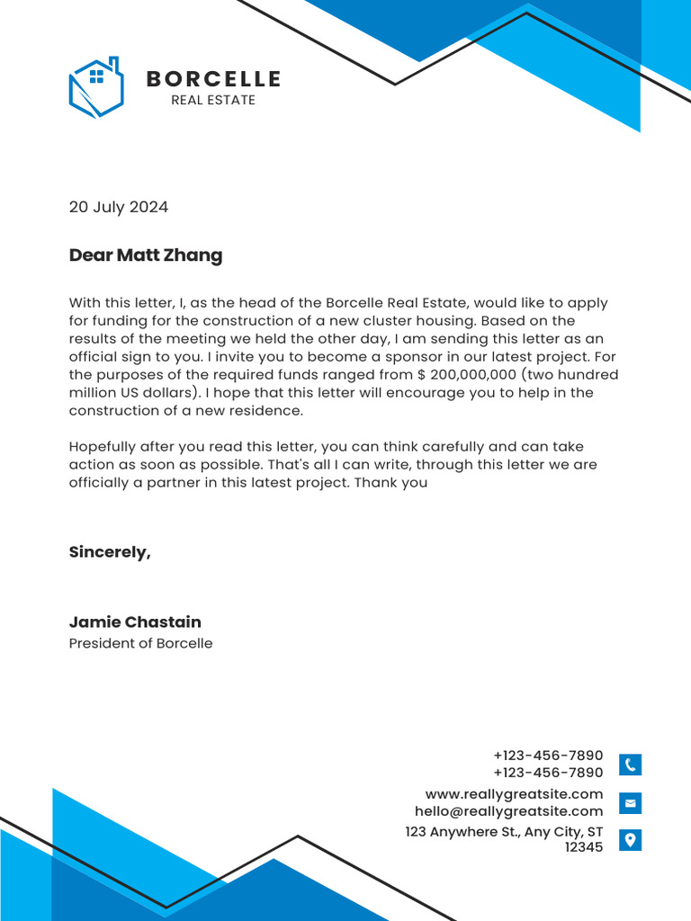 Blue and Black Corporate Simple Application Letter - 20240110 - 000548 ...