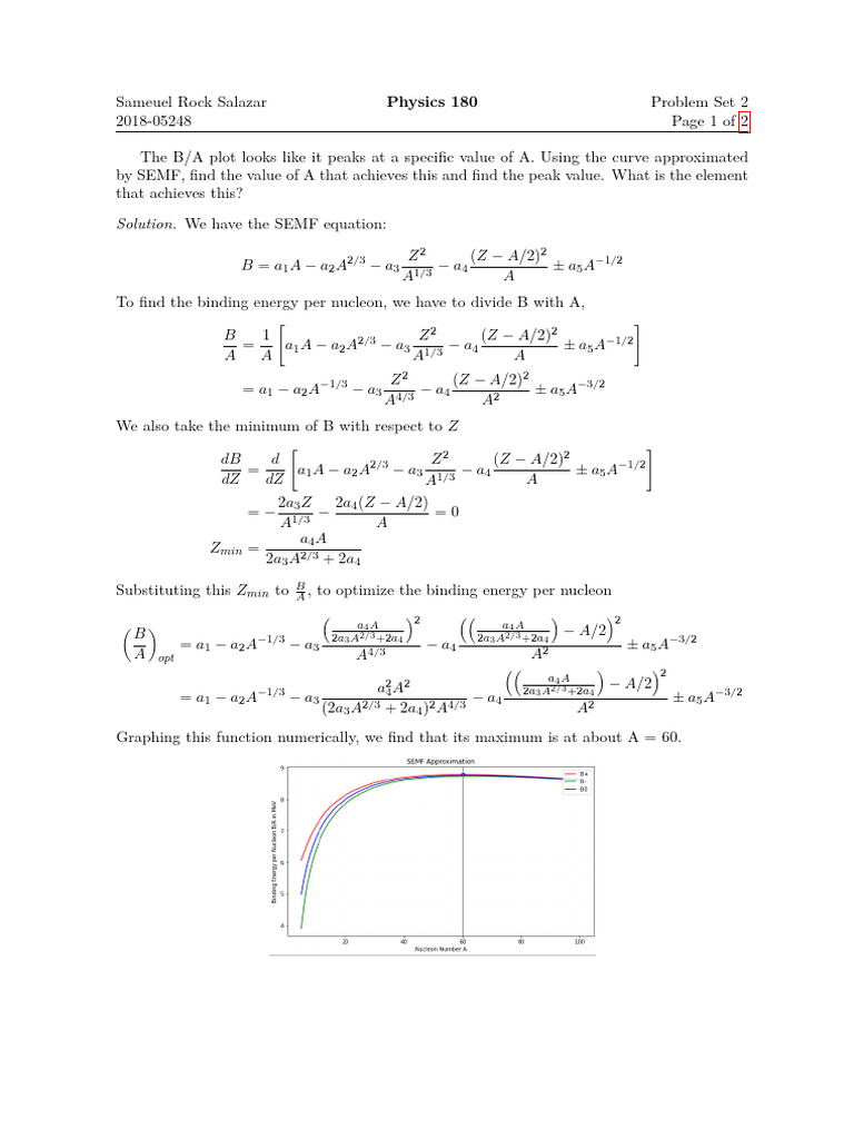 Salazar Phys180 PS02 | PDF | Mathematics | Physical Sciences