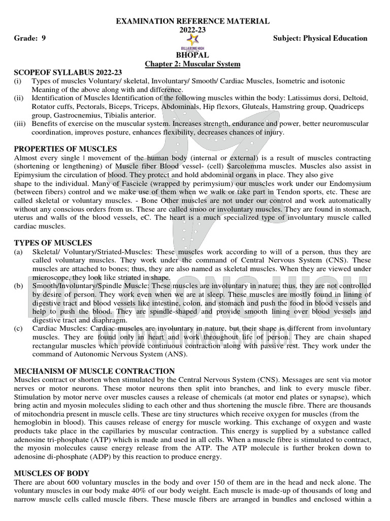 Grade 9 Term 2 Erm Pe 2022 23 PDF | PDF