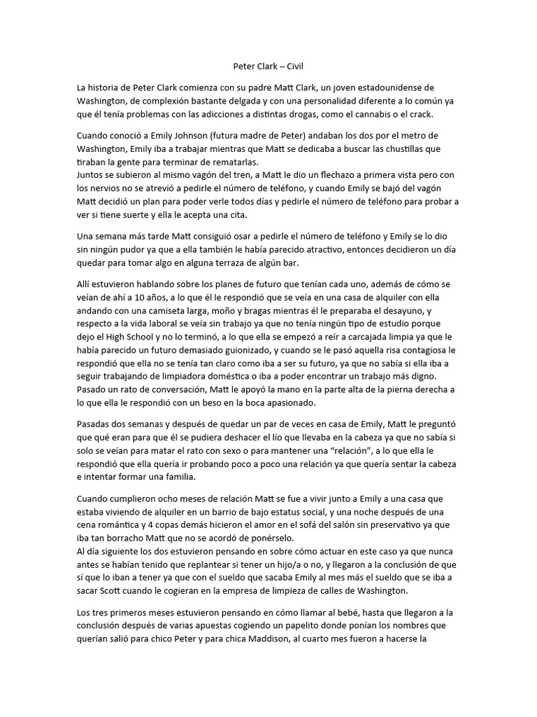 La vida de Peter Clark: desafíos y superación | PDF | Novela negra ...