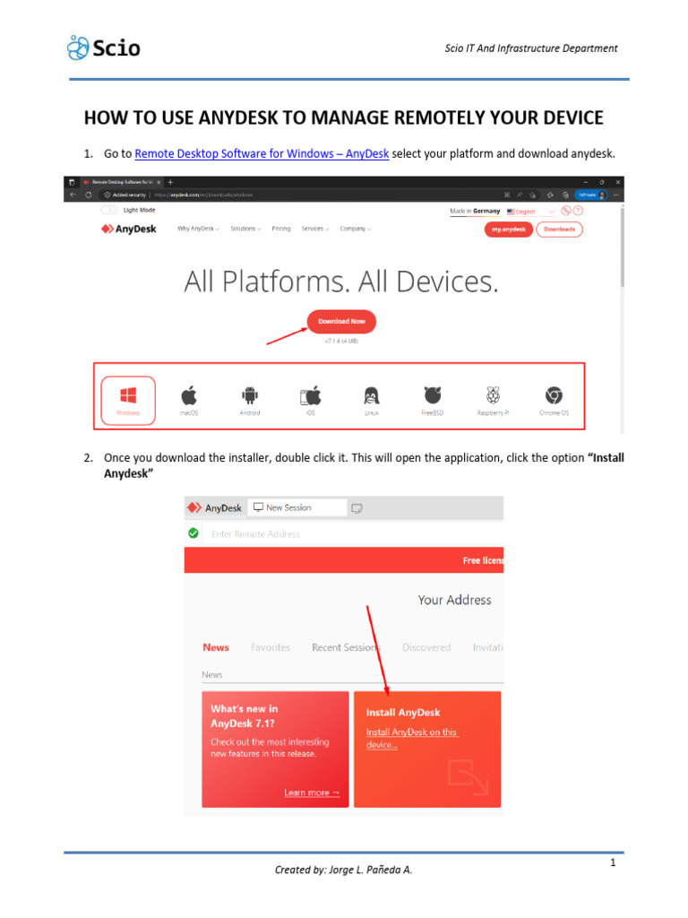 How To Use AnyDesk | PDF