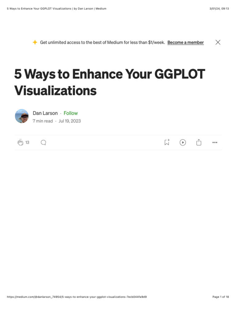 5 Ways To Enhance Your GGPLOT Visualizations | PDF 5 Ways To Enhance Your GGPLOT Visualizations | PDF