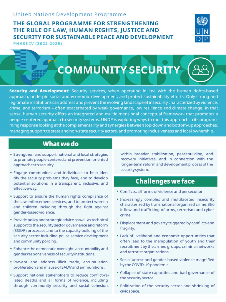 UNDP GP - Security | PDF | United Nations Development Programme ...