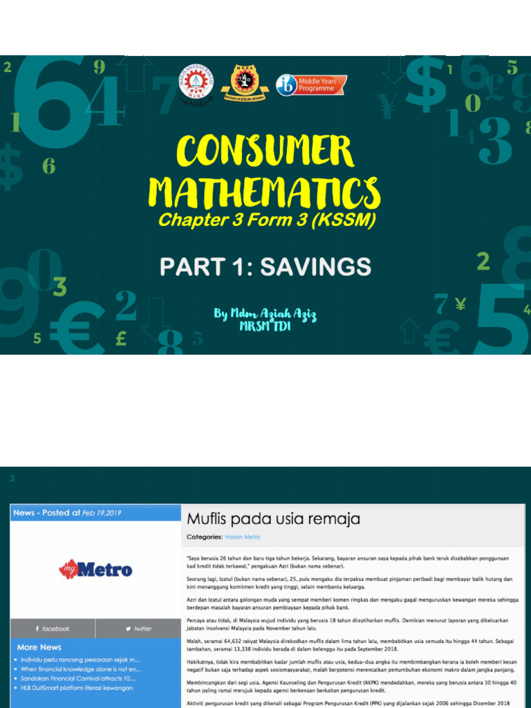 2. Consumer Maths (Part 1) [Students] | PDF