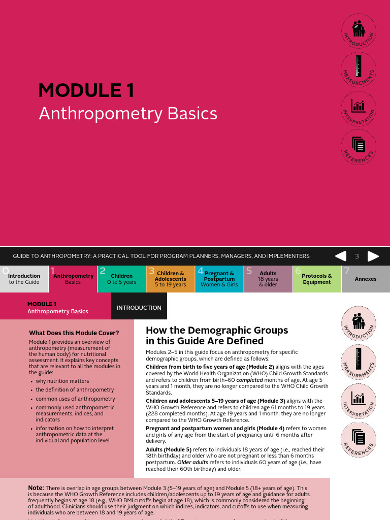 Anthropometry Basics Guide | PDF