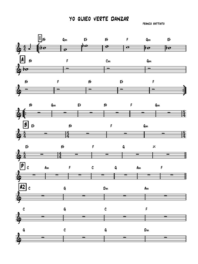 Yo Quiero Verte Danzar - Partitura Completa | PDF