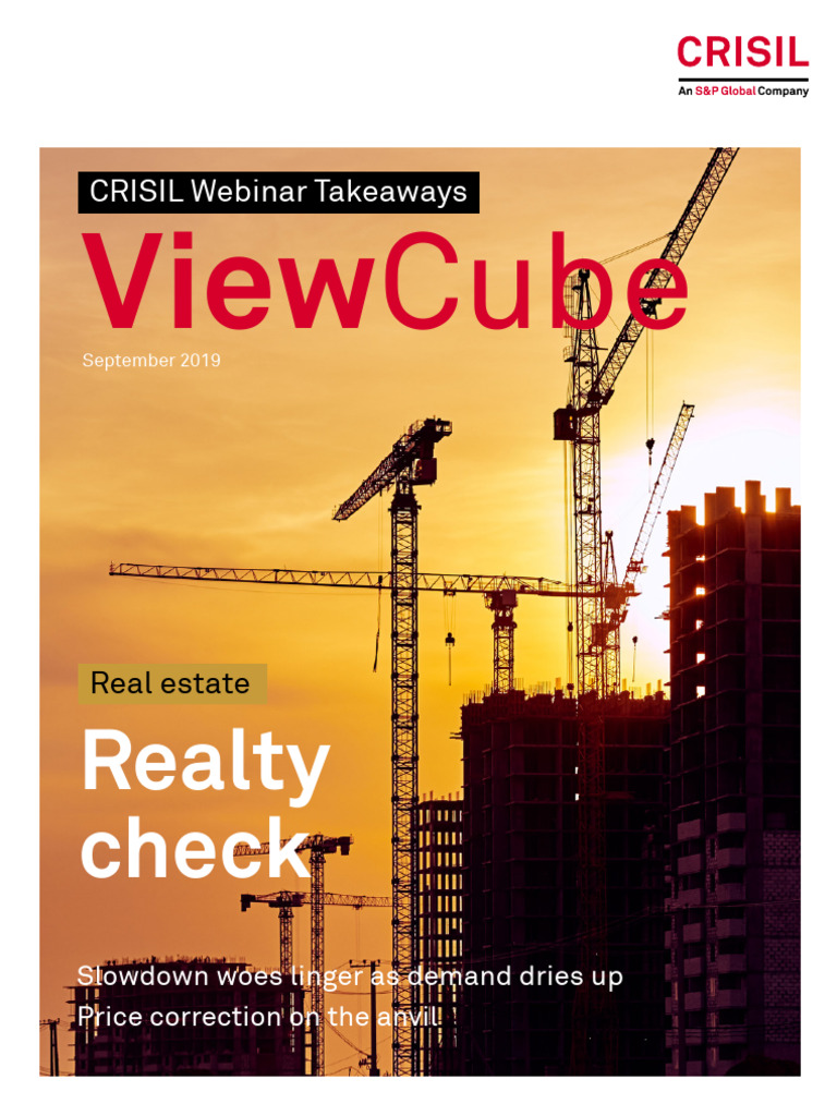 Crisil Report On Real Estate Sector in India - Realty-Check | PDF