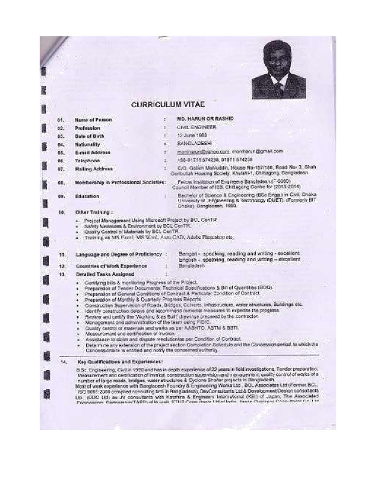 SABT-Key Staff CV | PDF