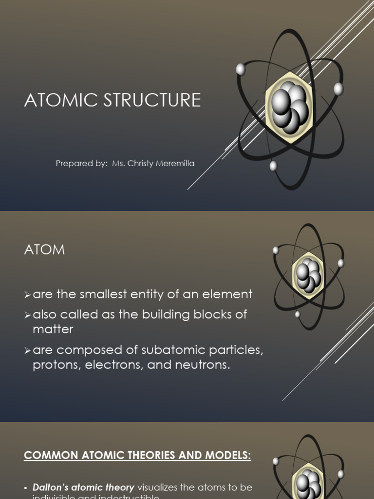 Atomic Structure PDF | PDF