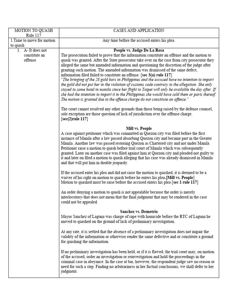 Summary Crimpro Case Digest | PDF