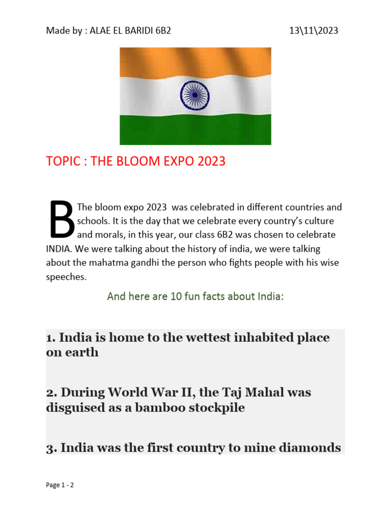 India: Fun Facts and History Overview | PDF