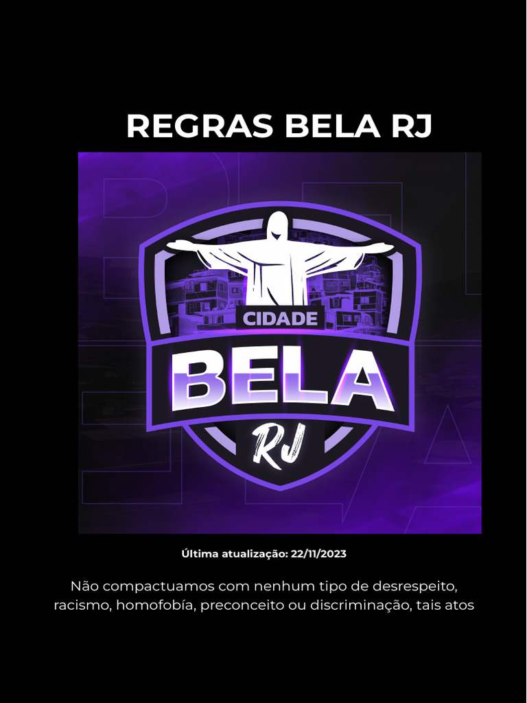 Regras BELA RJ 2023 | PDF